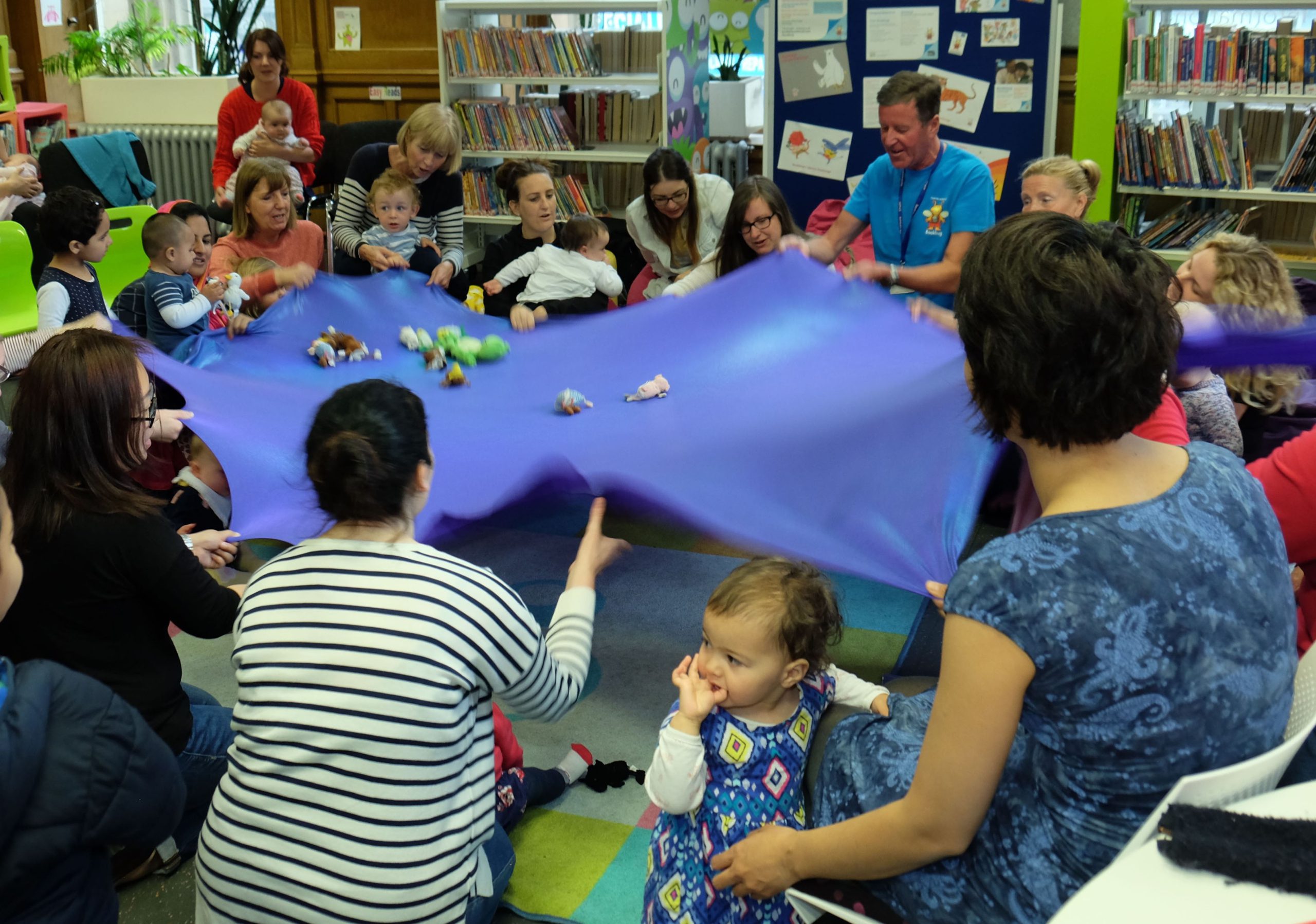 Fun and laughter at marathon Bookbug session - Paisley Scotland