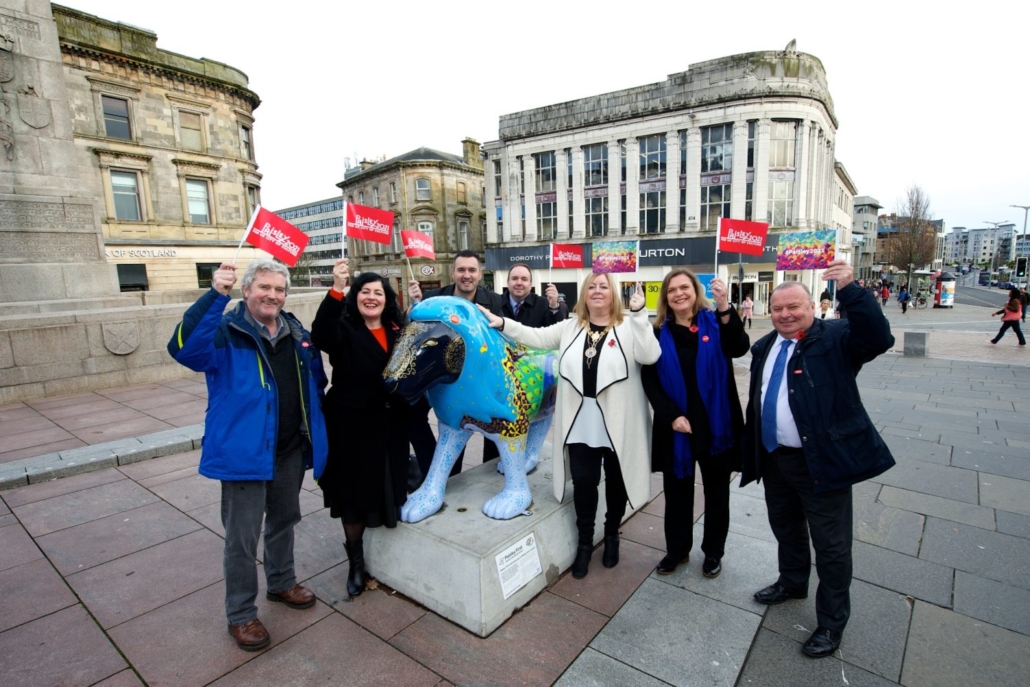 The Pride of Paisley…our new lion landmark – Paisley Scotland