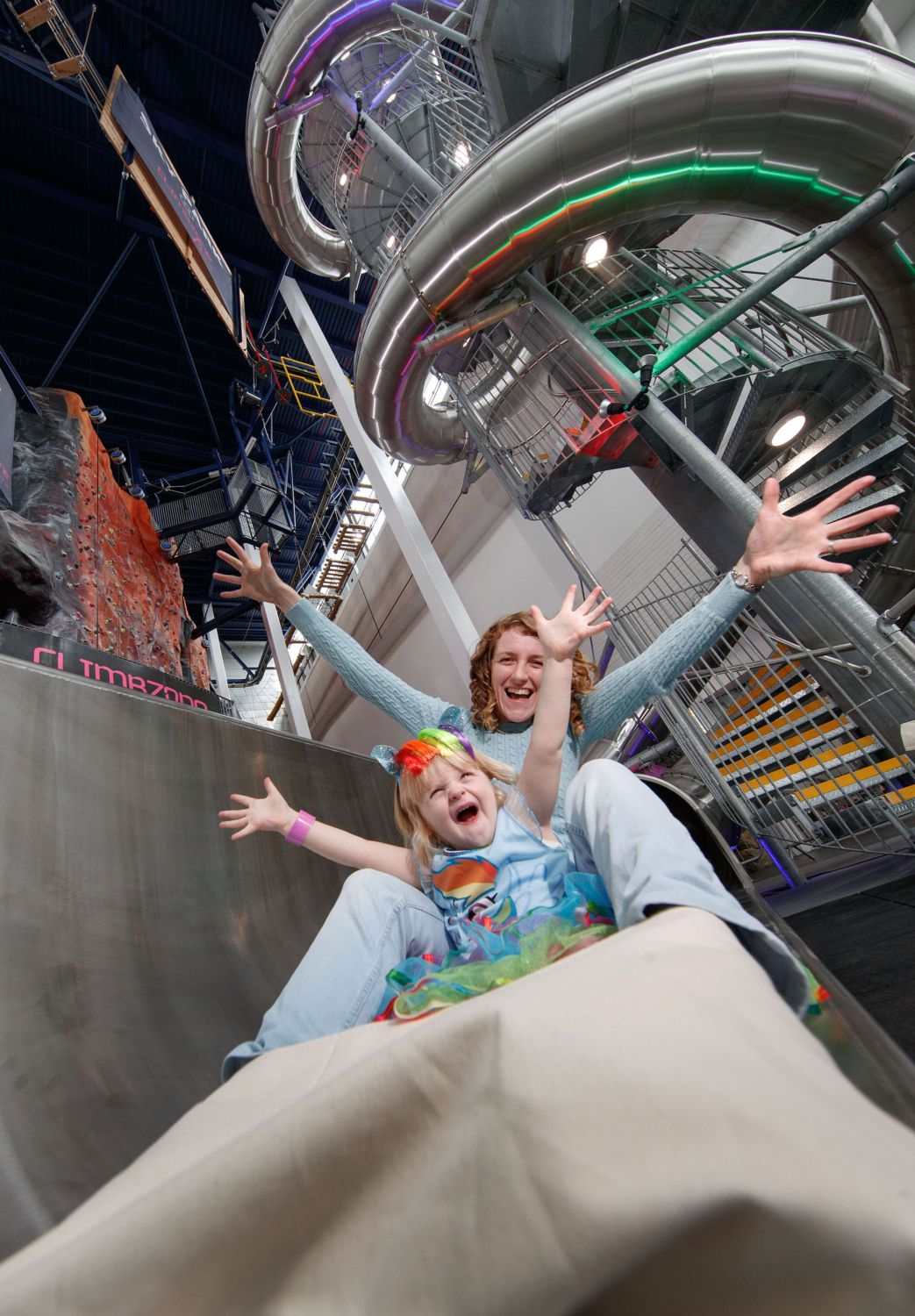 Thrills as UK’s tallest indoor slide opens in Soar at intu Braehead ...