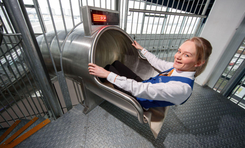 Thrills as UK’s tallest indoor slide opens in Soar at intu Braehead ...