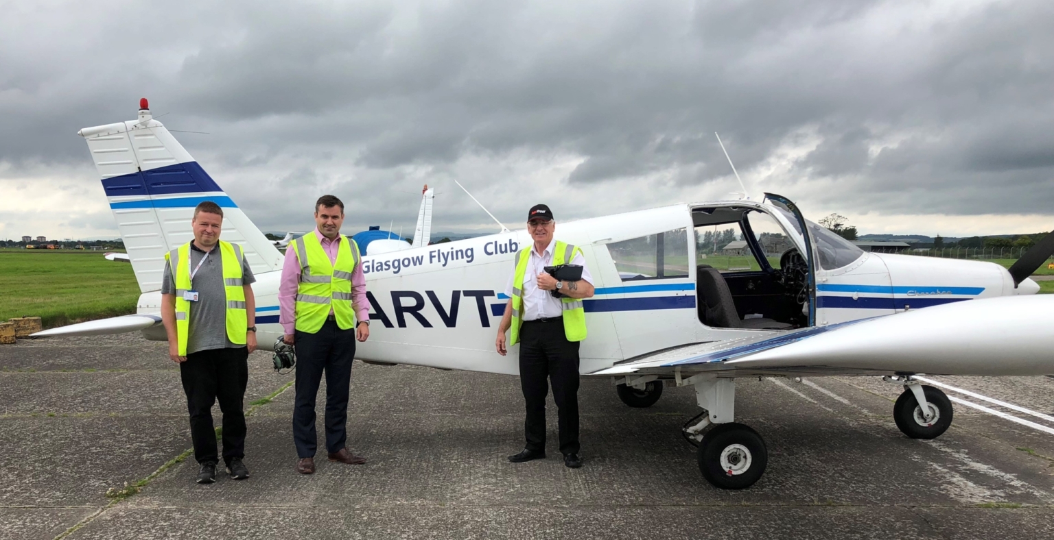 Local MP takes to the skies - Paisley Scotland