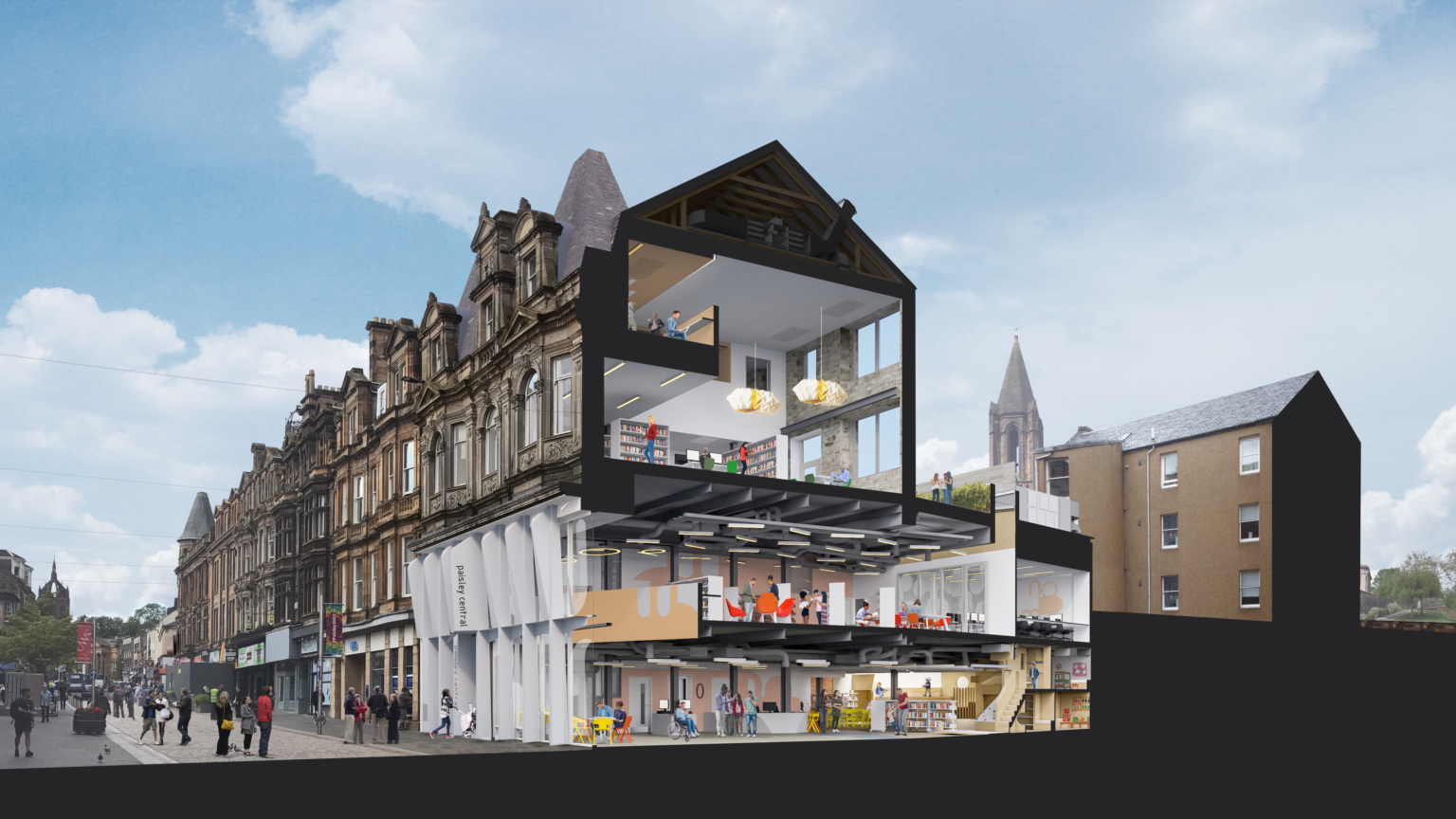 First images revealed of new Paisley High Street Learning and Cultural ...