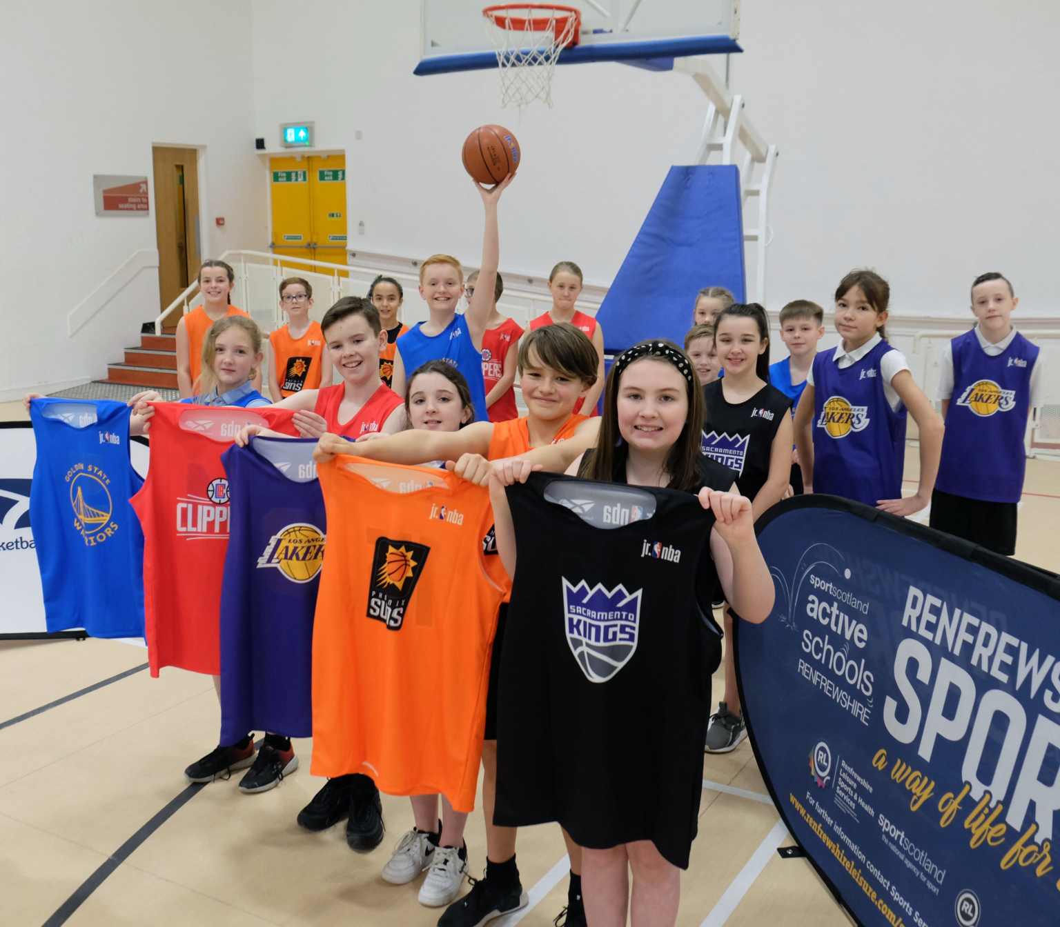 Just like the real thing for basketball kids - Paisley Scotland