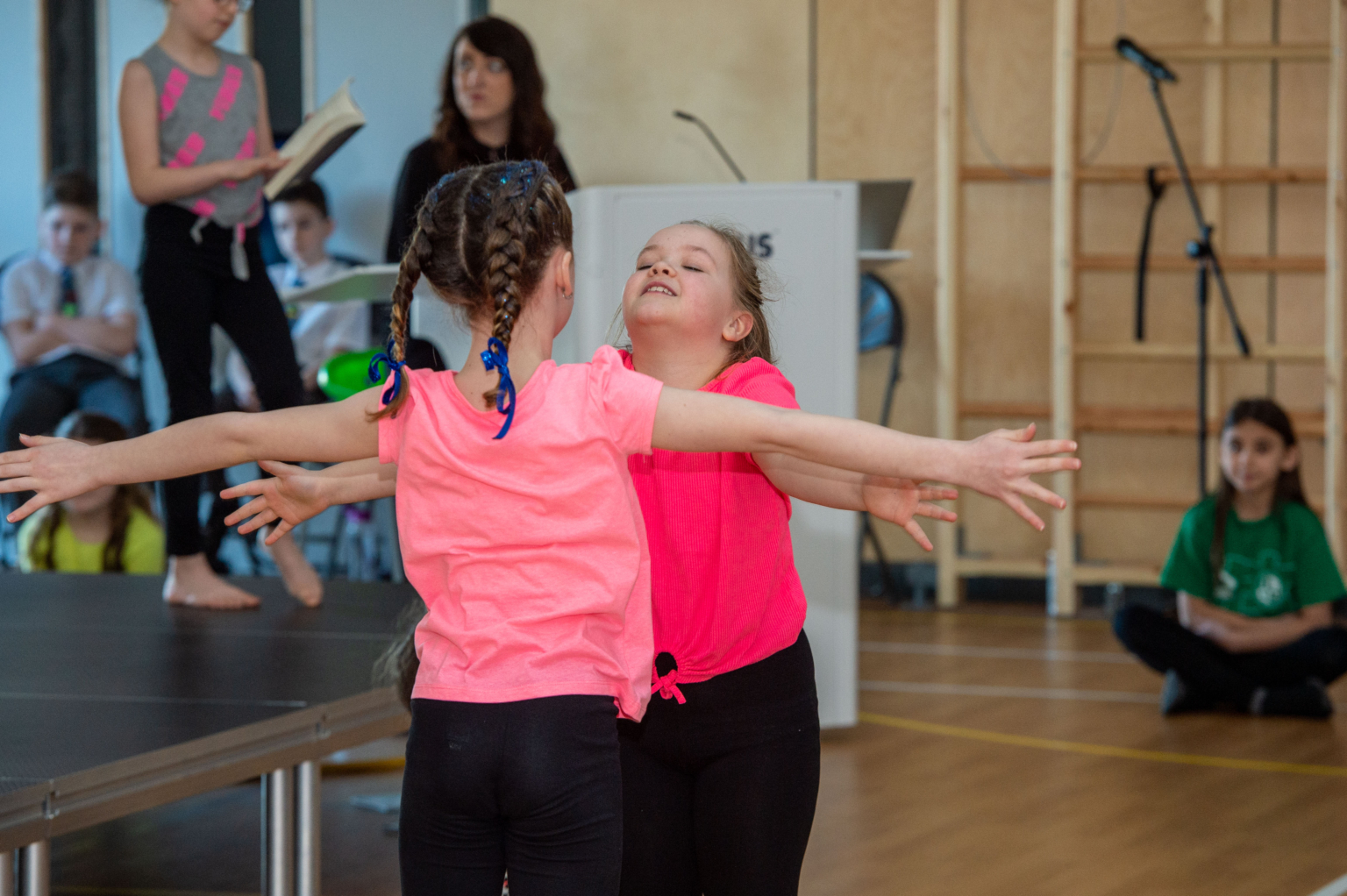 Pupils celebrate the official opening of Dargavel Primary School ...