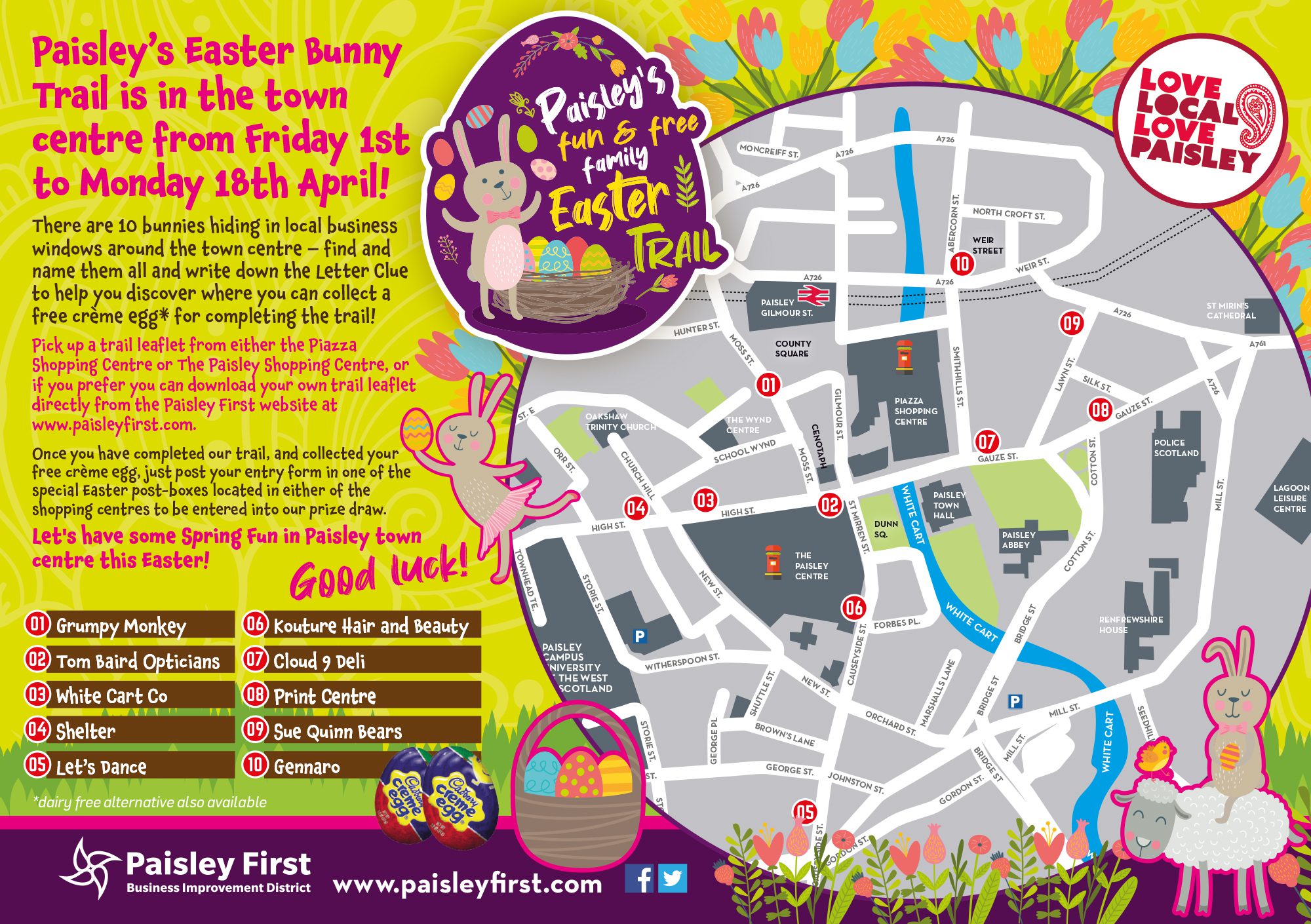 Get a Spring in your step with Paisley’s Easter Bunny Trail! - Paisley ...