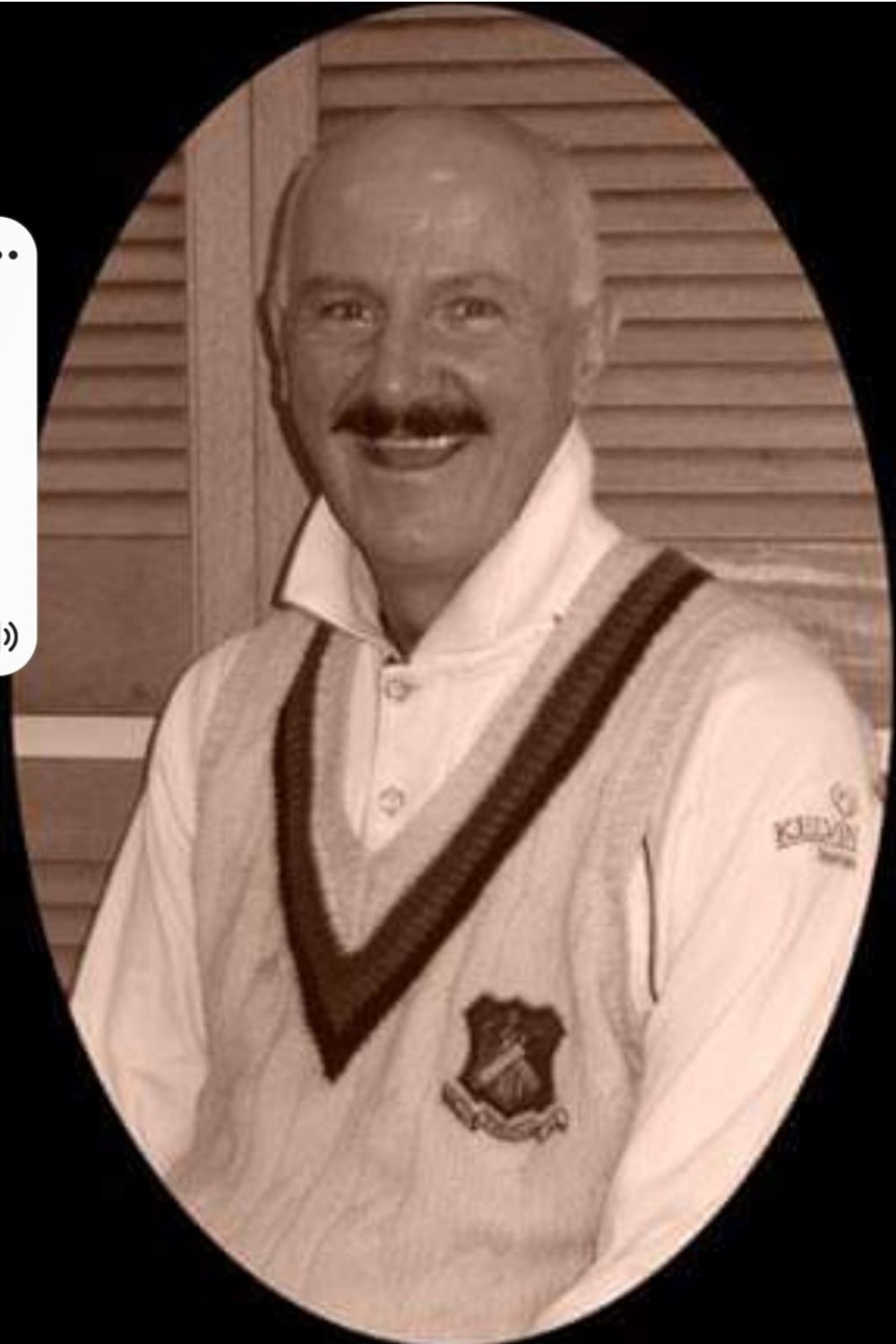 Con de Lange and Sandy Strang Spirit of Cricket Trophy - Paisley Scotland