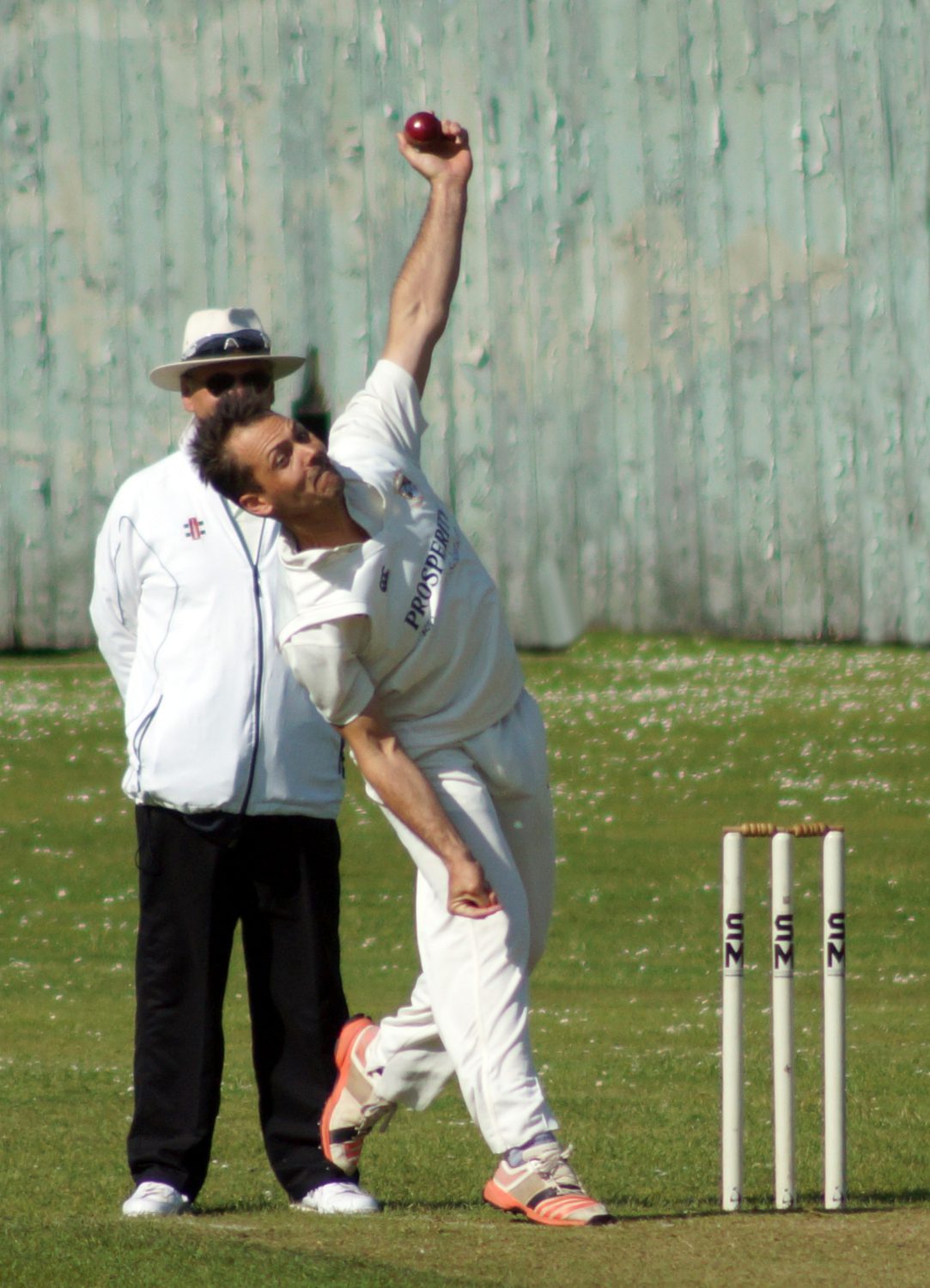 Con de Lange and Sandy Strang Spirit of Cricket Trophy - Paisley Scotland