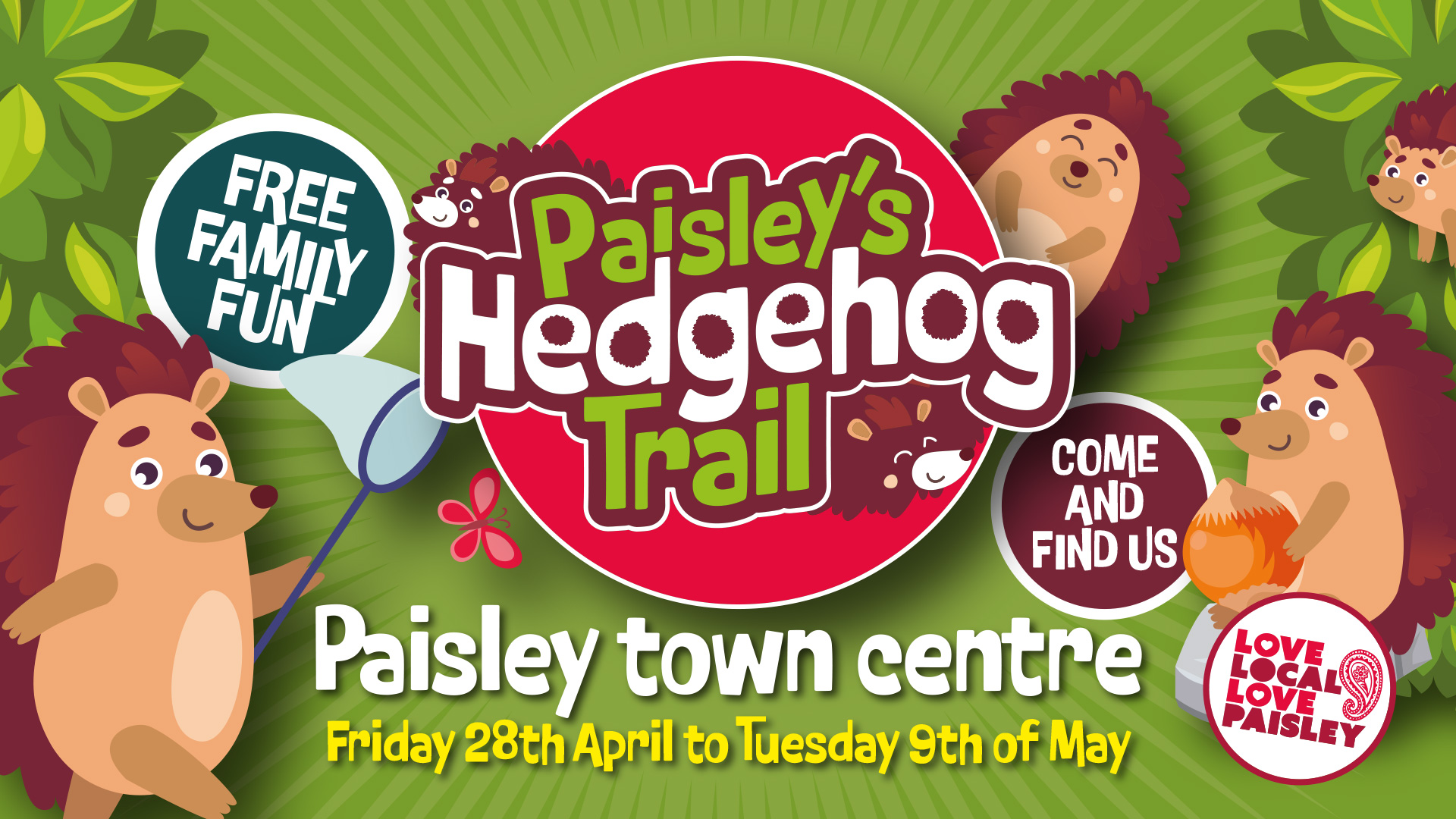 Paisley’s Hedgehog Trail - Paisley Scotland