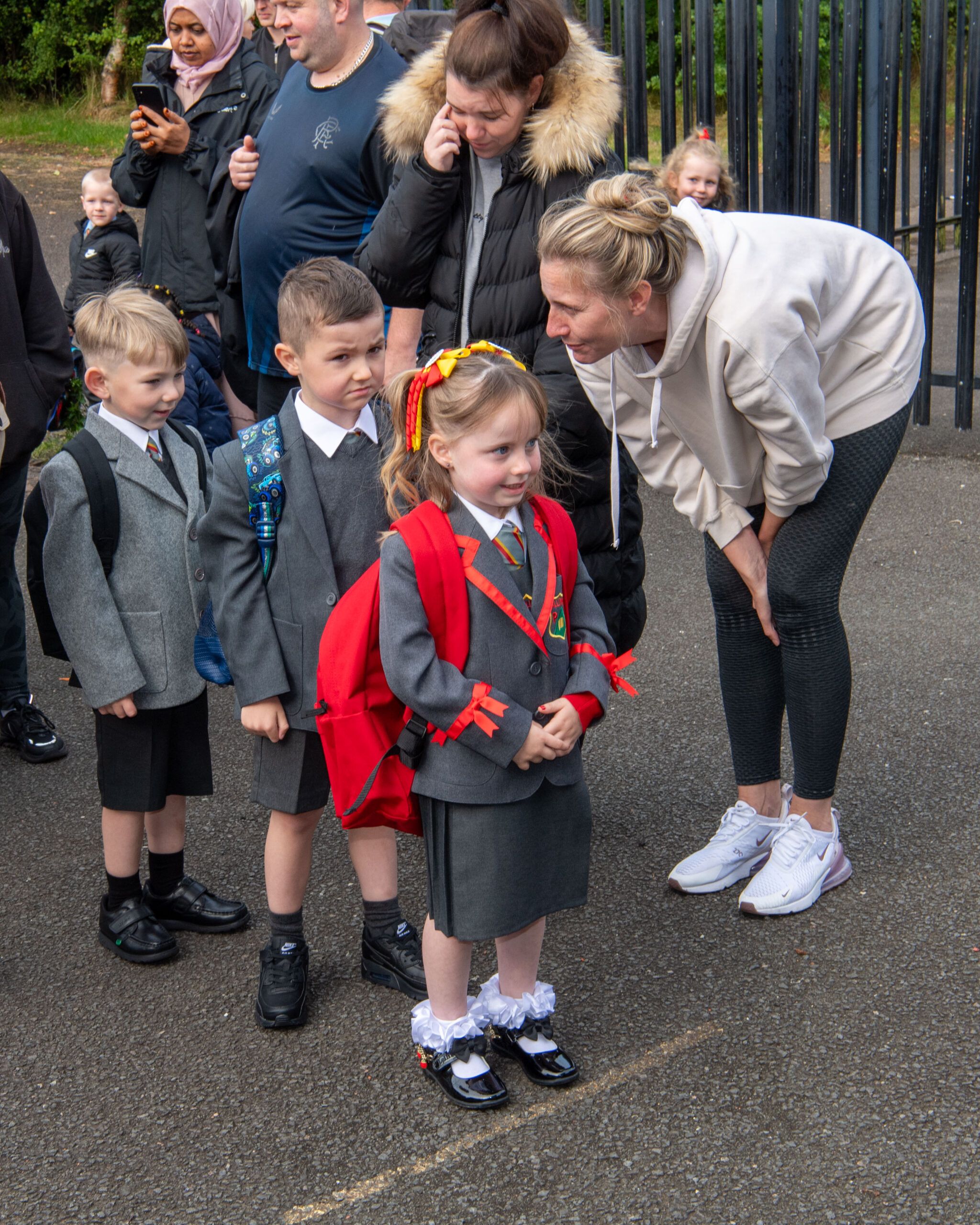 Young Renfrewshire children excited to start school for the first time ...